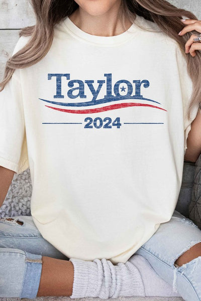TAYLOR FOR PRESIDENT 2024 GRAPHIC TEE – Urban Echo Shop