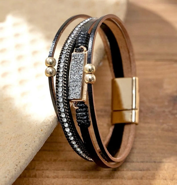 Gemini Gem Black Bracelet | URBAN ECHO SHOP – Urban Echo Shop